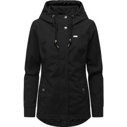 Ragwear Damen Outdoorjacke "Alvena Summer YOUMODO", schwarz, Gr. S, Obermaterial: 100% Polyester. Innenfutter: 100% Polyester, Jacken, Wasserdichte