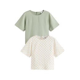 next Bluse Damen Gr&ouml;&szlig;e M hellgr&uuml;n / orange / wei&szlig;