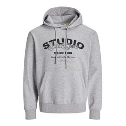 Jack & Jones Jack & Jones Kapuzenpullover in Light Grey Melange | Gr.: L