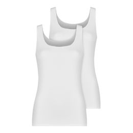 Nina von C. Damen Achseltop "2er Pack Damen Achseltop Eco Soft", Gr. 38, wei&szlig;, Obermaterial: 84% Polyamid PA. 16% Elasthan EL., Unterhemden