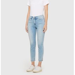 MAC Damen 7/8-Jeans "Dream Summer", blau, Gr. 44, Denim/Jeans, Obermaterial: 75% Baumwolle, 12% Modal, 9% Polyester, 4% Elasthan, Jeans, verk&uuml;rzt mit