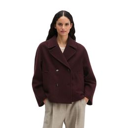 Marc O'Polo MARC O'POLO Damen Outdoorjacke "aus italienischer Boild Wool", braun, Gr. 38, unifarben, Obermaterial: 100% Wolle (Schafwolle). Futter: 100%