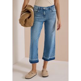 Cecil Damen Straight-Jeans "Style Neele"light blau washed, Gr. 34, unifarben, Denim/Jeans, Obermaterial: 71% Baumwolle, 27% Polyester, 2% Elasthan.