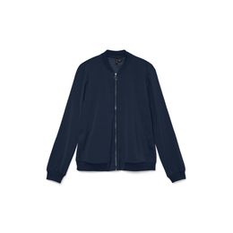 V&eacute;ro Moda VERO MODA Damen Kurzjacke "VMCONNY, leichte Jacke f&uuml;r den &Uuml;bergang", blau, Gr. XXL, unifarben, Web, Obermaterial: 96% Polyester, 4% Elasthan, Jacken,