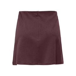 Only Damen Minirock "ONLSULAJMA HW PLEAT SKIRT CC TLR"fudge, Gr. 40, unifarben, Web, Obermaterial: 69% Polyester, 28% Viskose, 3% Elasthan, R&ouml;cke,