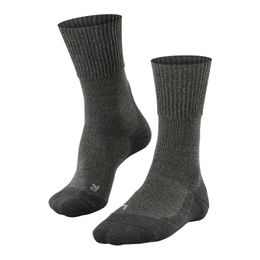 Falke Damen Socken "TK1 Adventure Wool", Gr. 44, grau, Obermaterial: 70% Schurwolle WV. 30% Polyamid PA., Socken