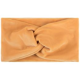 styleBREAKER Damen Stirnband "Samt Stirnband mit Twist Knoten", orange, Modisch, Obermaterial: 100% Viskose CV., M&uuml;tzen