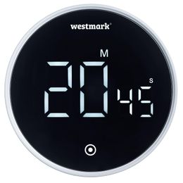 Westmark Eieruhr "Kurzzeitmesser &raquo;Round&laquo;", B:7,8cm H:2,6cm L:7,8cm, schwarz, Kurzzeitmesser, Timer mit Magnet