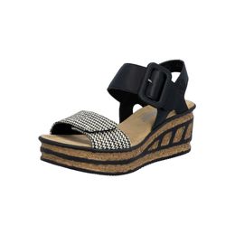 Rieker Sandalen in Schwarz/Beige | Gr.: 42
