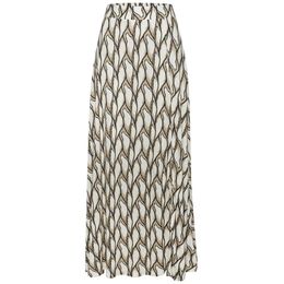 Lascana Maxirock in creme-khaki bedruckt | Gr.: 38