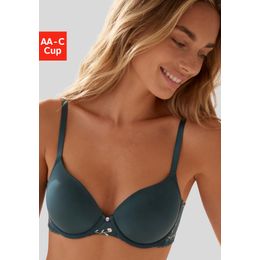 Vivance Damen Schalen-BH "Thea", Gr. 80, gr&uuml;n, Spitze, Obermaterial: 48% Polyamid, 41% Polyester, 11% Elasthan, BHs, mit B&uuml;gel & feiner