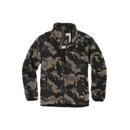 Brandit Herren Allwetterjacke "Brandit Herren Teddyfleece Jacket", gr&uuml;n, Gr. S, mehrfarbig, 100% Polyester, Jacken