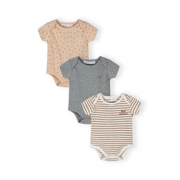 MINOTI Strampler Jungen Gr&ouml;&szlig;e 68/74 beige / grau / weinrot / wei&szlig;