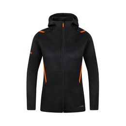 Jako Sportjacke 'Challenge' Damen Gr&ouml;&szlig;e M hellorange / schwarzmeliert