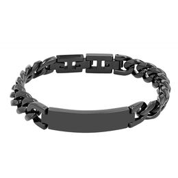 Adelia&acute;s ADELIA ́S Herren Edelstahlarmband "Unisex Panzerarmband aus Edelstahl", 21, Edelstahl, schwarz, Edelstahl, Armb&auml;nder