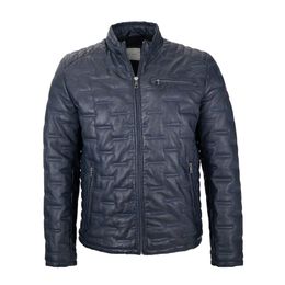 Bugatti Stepplederjacke Lammnappa in Navy | Gr.: 60