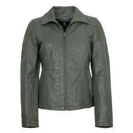 Otto Kern Lederjacke Lammnappa in Grau-Oliv | Gr.: 46