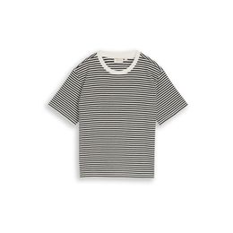 Tom Tailor Denim T-Shirt Damen Gr&ouml;&szlig;e L schwarz / wei&szlig;