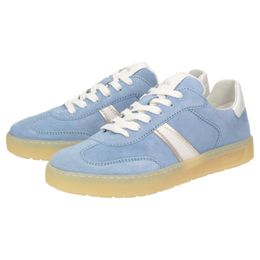 Sioux Damen Sneaker "Tedroso-DA-707", Gr. 37, blau, Obermaterial: 50% Kalbsveloursleder CAVL. 50% Lammnappaleder LANA. 100% Gummi rubber., Schuhe