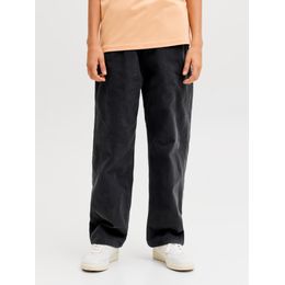 Jack & Jones Kinder 5-Pocket-Hose "JPSTALEX RAYE WORKER PANT SN JNR", schwarz, Gr. 128, JACK & JONES JUNIOR, unifarben, Web, Obermaterial: 100% Baumwolle, Hosen