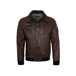deercraft Lederblouson Lammnappa in Kastanienbraun | Gr.: 54