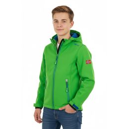 Trollkids Jungen Softshelljacke "Kids Trollfjord Jacket", gr&uuml;n, Gr. 176, Obermaterial: 94% Polyester, 6% Elasthan. Futter: 100% Polyester, Jacken,