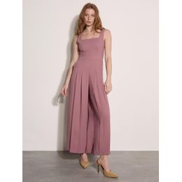 Apricot Damen Jumpsuit "Jumpsuit aus Cr&ecirc;pe", lila, Gr. 36, uni, gewebt, Obermaterial: 100% Polyester PES., Overalls, mit weitem Bein