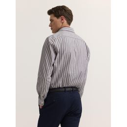 Bugatti Herren Langarmhemd "Modern Fit", lila, Gr. S, unifarben, 100% Baumwolle, Hemden, Modern Fit Poplin Button-Down-Kragen