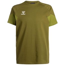 Hummel Performance Shirt 'Travel' male size M Khaki / Olive / White