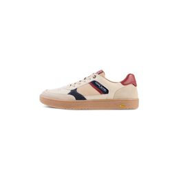 Camel Active Sneaker aus Leder Mix mit Schn&uuml;rung in Beige | Gr.: 44
