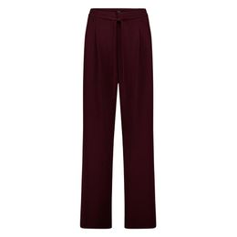 Zero Modern fit Hose mit Bindeg&uuml;rtel in Dark Aubergine | Gr.: 36