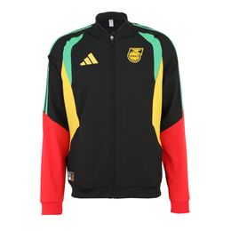 Adidas Performance Sportsweatjacke 'Jamaica 26 x Bob Marley Tiro Presentation' Jungen Gr&ouml;&szlig;e 176 gelb / hellgr&uuml;n / rot / schwarz