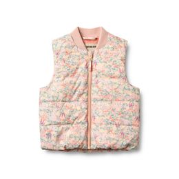Wheat Vest 'Fryd' girl size 140 Light yellow / Green / Rose / Melon