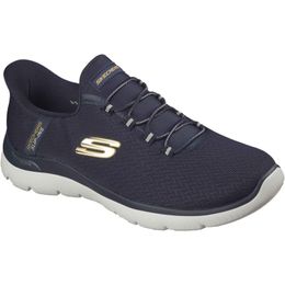 Skechers Arch Fit Summits Kynor Polyester Herren Sneakers Marineblau/Gelb