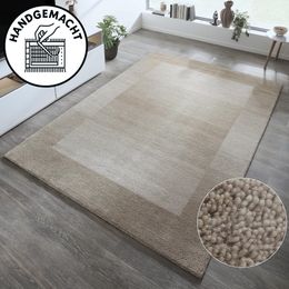 Wollteppich Theko, B:60cm H:9mm L:90cm, beige, Wolle, Wohnzimmer, Teppiche, "Gabbeh Super, Handweb, auch als L&auml;ufer erh&auml;ltlich, reine Wolle",