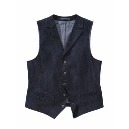 Mey & Edlich Mey & Edlich Herren Wow-Weste Blau 68 % Baumwolle, 30 % Viskose, 2 % Elasthan