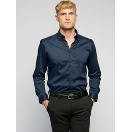 TEESHOPPEN Button Up Shirt ' The Original ' male size S Navy