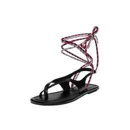 Pull&Bear Pull&Bear T-Bar Sandals female size 38 Black