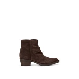 Marc O'Polo MARC O'POLO Damen Stiefelette "aus ge&ouml;ltem Veloursleder", Gr. 39, braun, Obermaterial: 100% Leder, unifarben, Schuhe