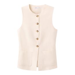 Mango Anzugweste 'NAPOLI' Damen Gr&ouml;&szlig;e 32 creme
