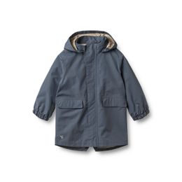 Wheat Jungen Allwetterjacke "Wheat Parka Alke", blau, Gr. 116, unifarben, 100% Polyester, Jacken, reflektierend