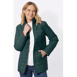 Classic Basics Damen Steppjacke, gr&uuml;n, Gr. 42, 100% Polyester, Wattierung:100% Polyester, Jacken