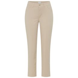 MAC Damen 7/8-Hose "Melanie Summer", beige, Gr. 36, Twill, Obermaterial: 97% Baumwolle, 3% Elasthan, Hosen, Verk&uuml;rzt in sommerlicher Qualit&auml;t