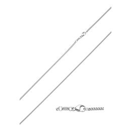 Jobo Damen Goldkette "Bingokette 1,5 mm", 45cm, Wei&szlig;gold 585, silber, Wei&szlig;gold 585, Halsketten, 14 Karat 585 Wei&szlig;gold
