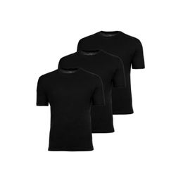 Scotch & Soda SCOTCH & SODA Herren T-Shirt "T-Shirt Ultra Soft Crew Neck Tee 3er Pack", schwarz, Gr. L, Obermaterial: 80% Baumwolle CO. 20% Viskose CV., Shirts