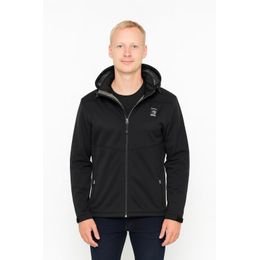 LPO Herren Softshelljacke "Softshelljacke Laron 2 &Uuml;bergangsjacke", schwarz, Gr. 50, Softshell, 100% Polyester, Jacken, mit Teddyfutter innen