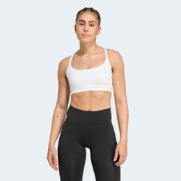 Damen Sport-BH "ALL ME SPORT-BH, LEICHTER HALT", adidas Performance, Gr. S, wei&szlig;, Obermaterial: 79% Polyester, 21% Elasthan, BHs