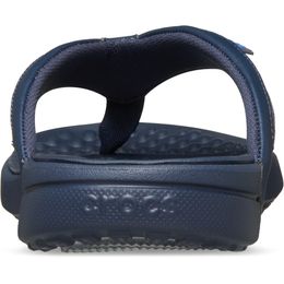Crocs Herren Zehentrenner "Yukon Sport Flip", Gr. 41blau, navy, Lederimitat, Textil, Schuhe, Sommerschuh, Badeschuh, Strandschuh mit leicht genoppter