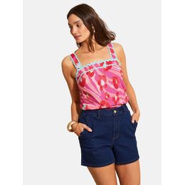love & roses Top female size 4XL Turquoise / Pink / Dusky pink / Red
