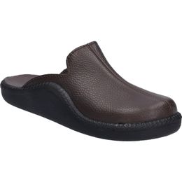 Josef Seibel Herren Hausschuh "Monaco 202 G, mocca", Gr. 46, braun, Obermaterial: 100% Rindsleder Leather cow., Schuhe